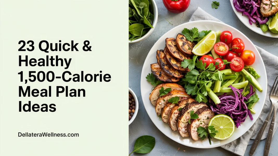23 Quick & Healthy 1,500-Calorie Meal Plan Ideas - Della Terra Wellness