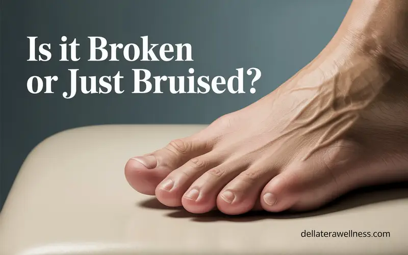 How Do I Know If My Toe Is Broken Or Just Bruised - Della Terra Wellness